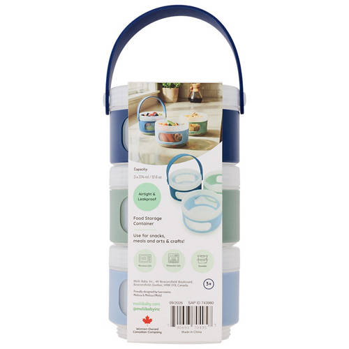 Stackable Food Containers or Spin Bento Containers 3 Tier